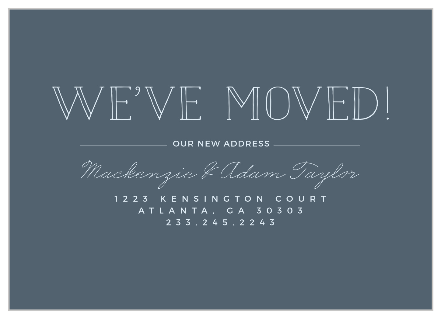 Classic Envelope Moving Announcements by Basic Invite