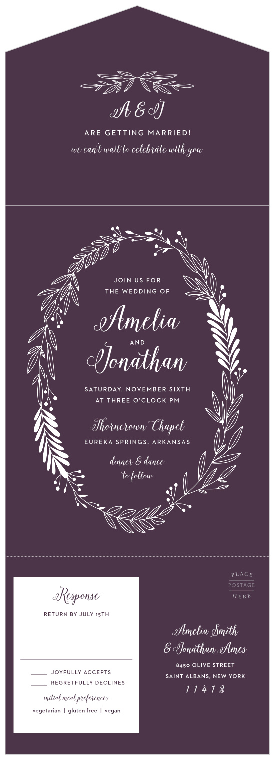 Seal and Send All In One Wedding Invitations | 100+ Designs
