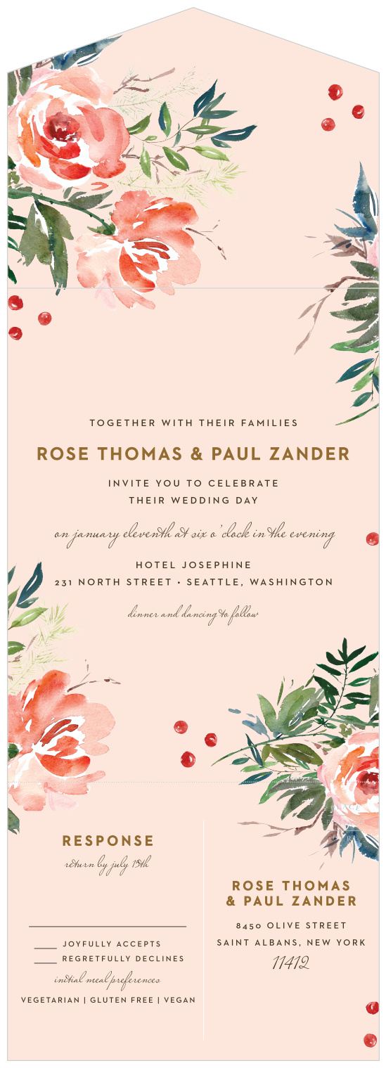 Seal and Send All In One Wedding Invitations | 100+ Designs