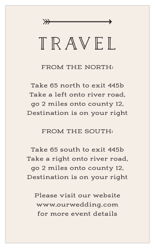 Overlapping Arrows Rehearsal Cards by Basic Invite