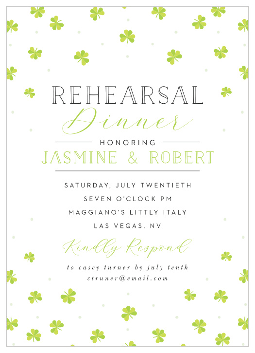 Rehearsal Dinner Invitations | Match Your Color & Style Free!