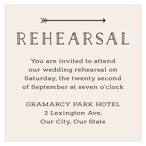 Overlapping Arrows Response Cards by Basic Invite