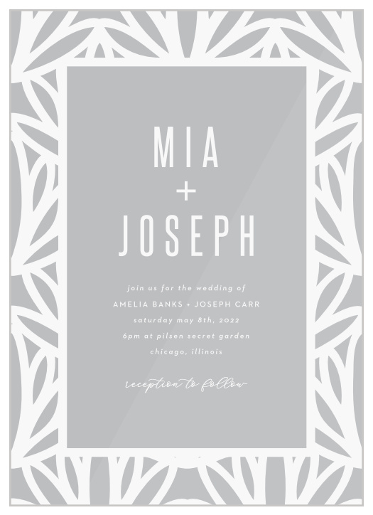 Boldly Framed Registry Cards by Basic Invite