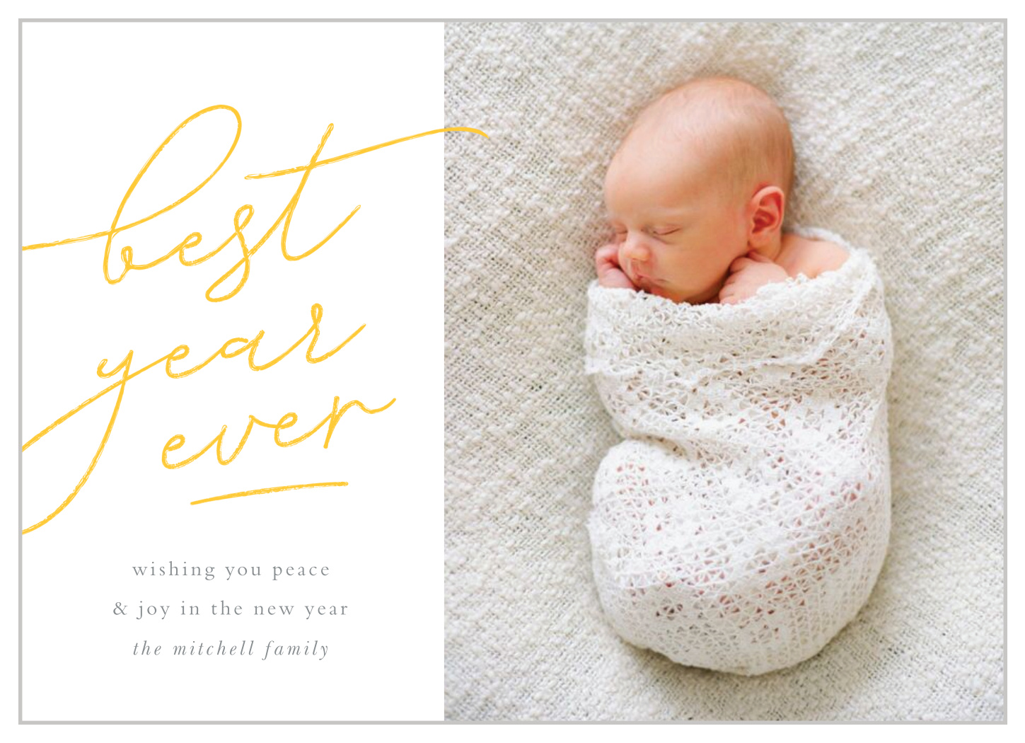 Best Year New Years Cards by Basic Invite