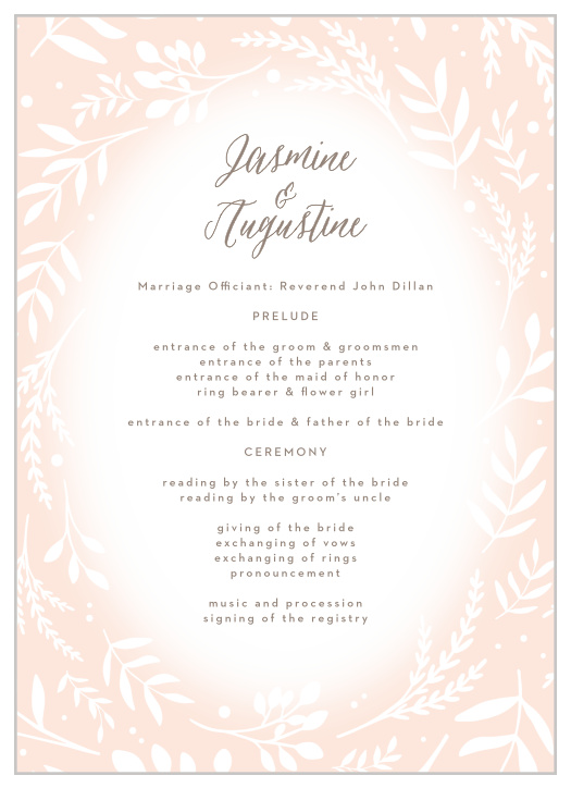 Flowering Script Wedding Invitations by Basic Invite