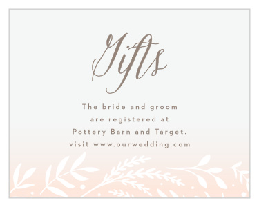 Flowering Script Direction Cards by Basic Invite