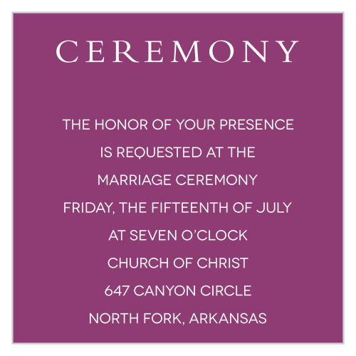 Flowering Script Response Cards by Basic Invite