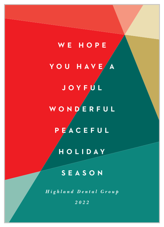 Sleek Business Holiday Cards - Match Your Color & Style Free!