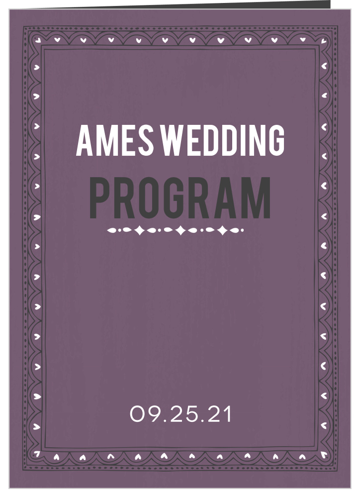 Photo Fairytale Wedding Programs by Basic Invite