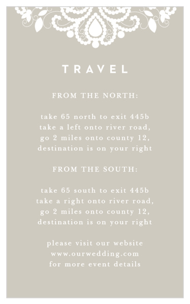 Old Fashioned Charm Rehearsal Cards by Basic Invite