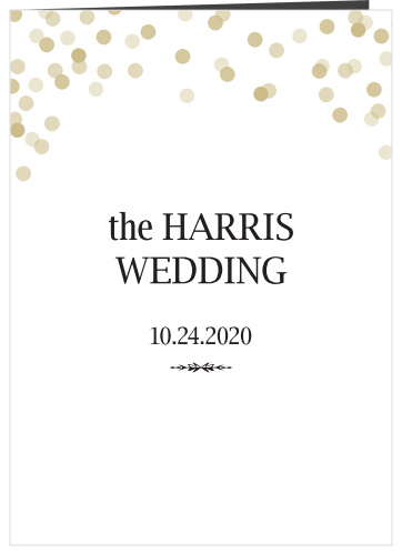 Glamorous Confetti Wedding Belly Bands by Basic Invite