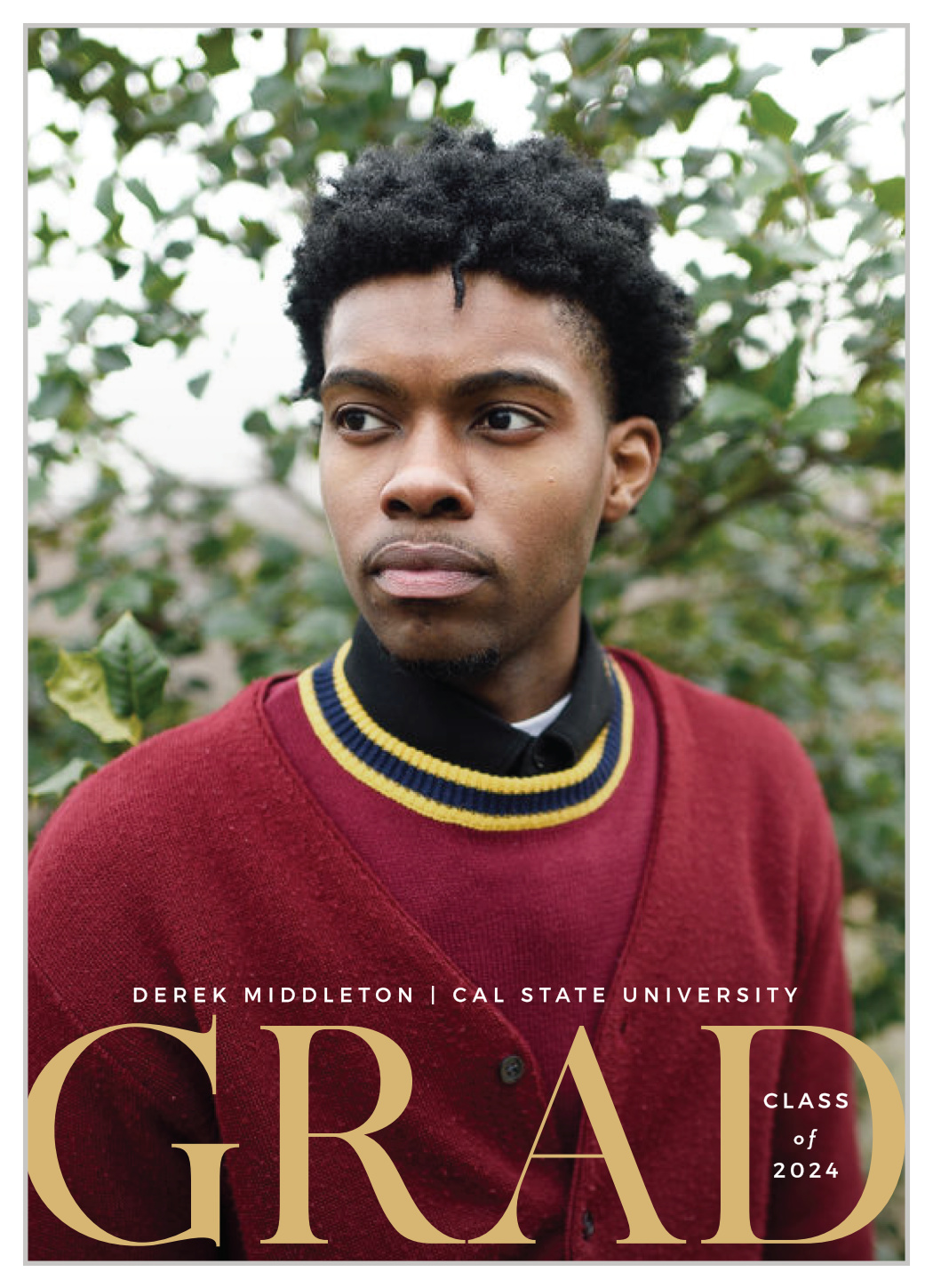 Grandiose Grad Graduation Announcements by Basic Invite