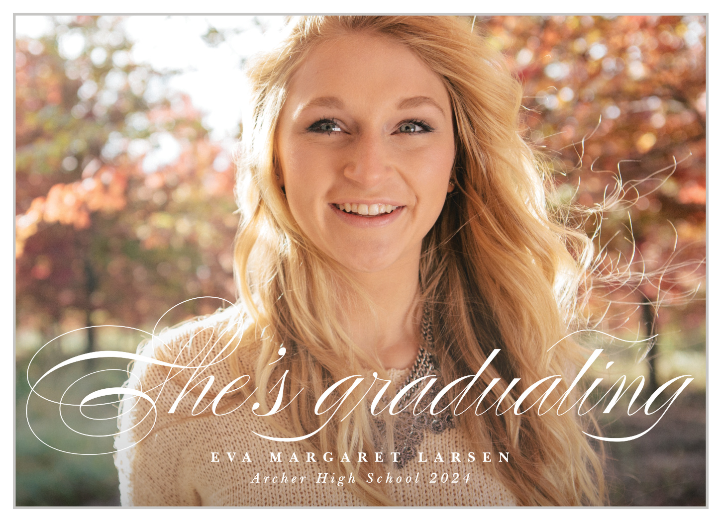Elegant Grad Graduation Announcements by Basic Invite