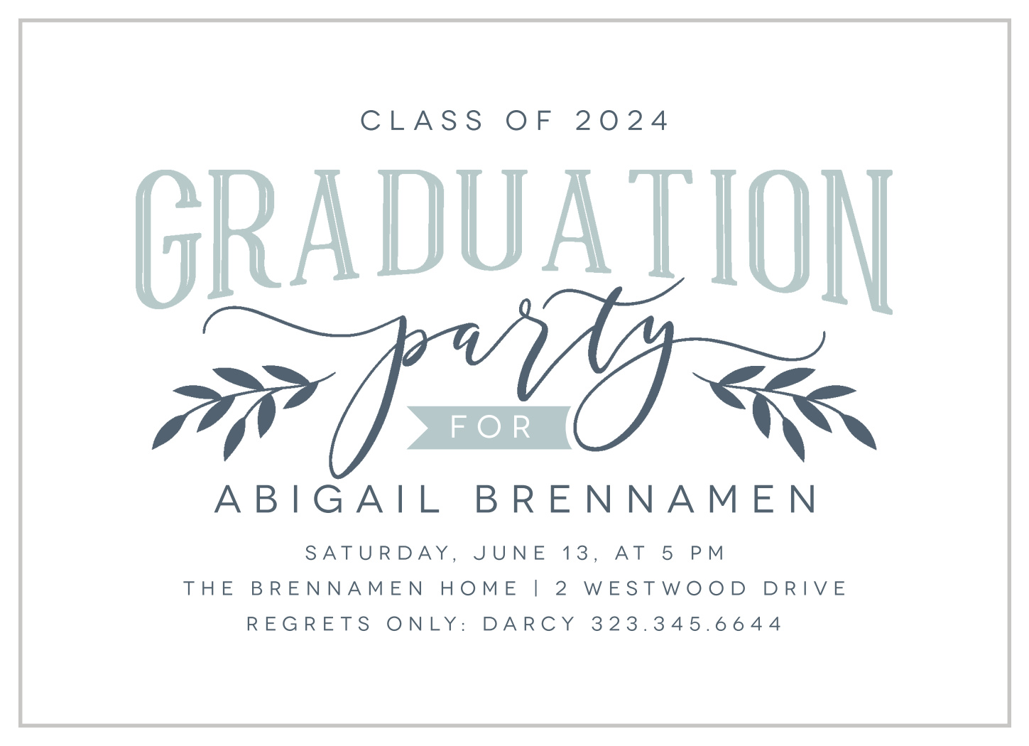 Diplomatic Scholar Graduation Invitations by BasicInvite.com