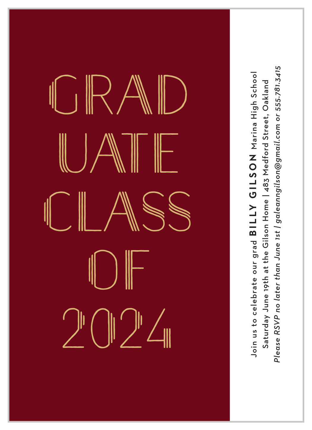 Graduating With Class Graduation Invitations by BasicInvite.com