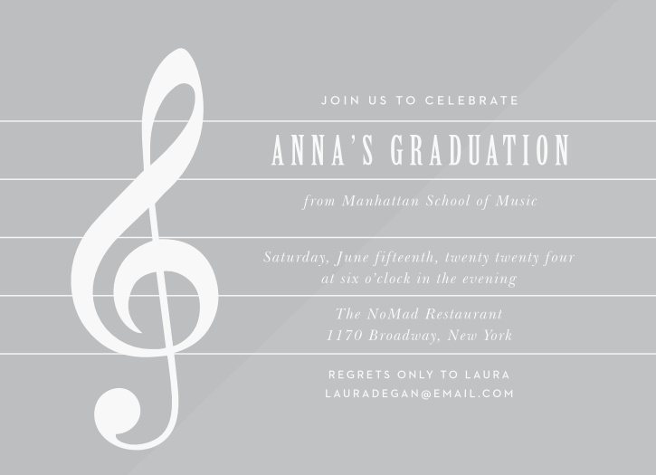 Clear Graduation Invitations and Announcements by Basic Invite