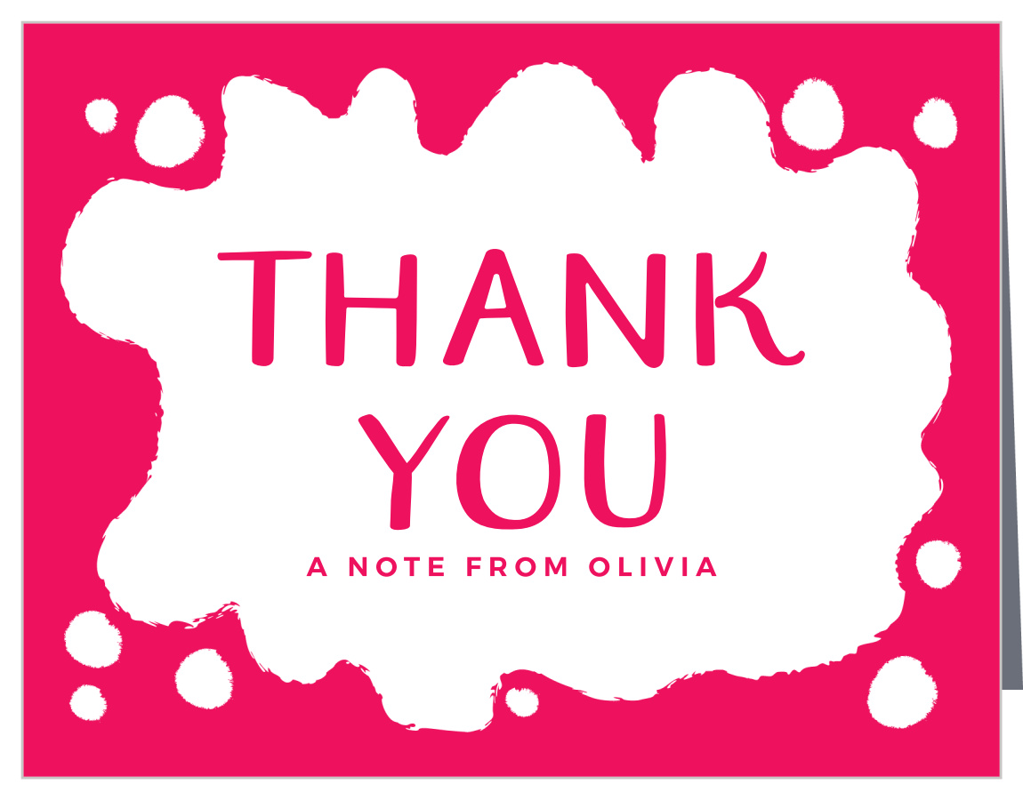 Slime Time Children's Birthday Thank You Cards by Basic Invite