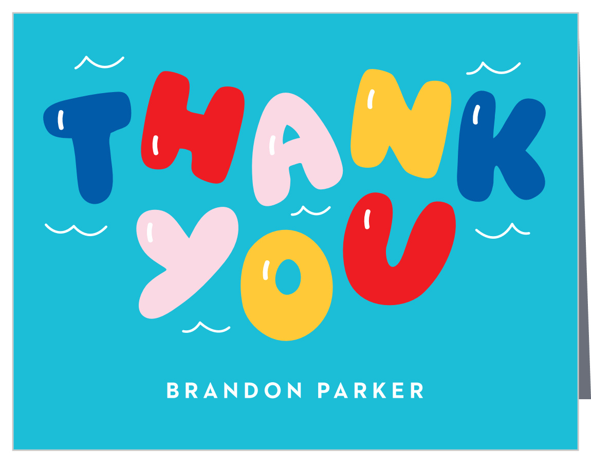 Pool Fun Children's Birthday Thank You Cards by Basic Invite