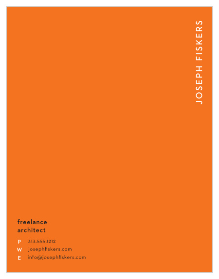 Minimalist Alignment Business Cards by Basic Invite