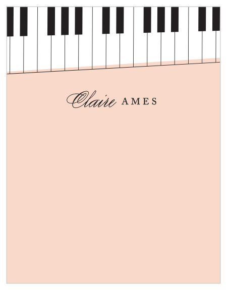 Piano Keyboard Business Cards by Basic Invite