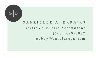 Monogram Circle Business Stationery by Basic Invite