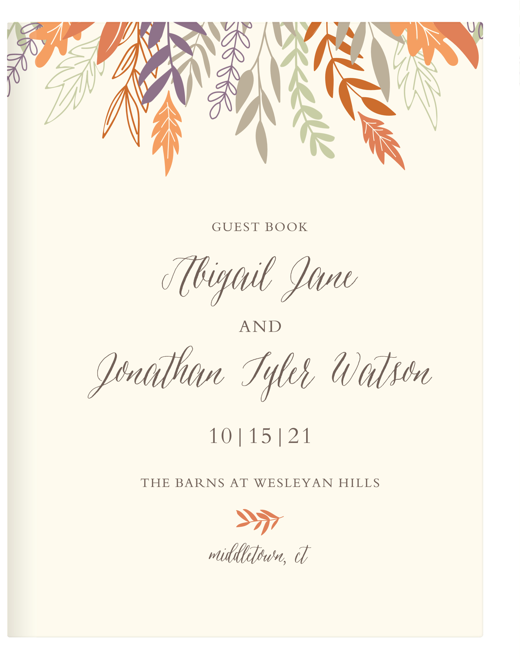 Fall Harvest Guest Book by Basic Invite