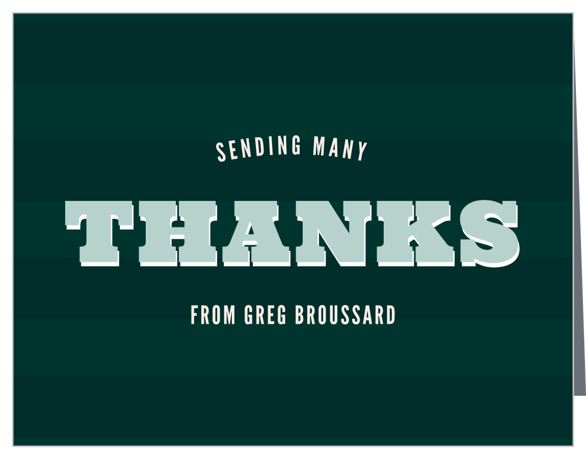 Rugby Eighty Milestone Birthday Thank You Cards by Basic Invite