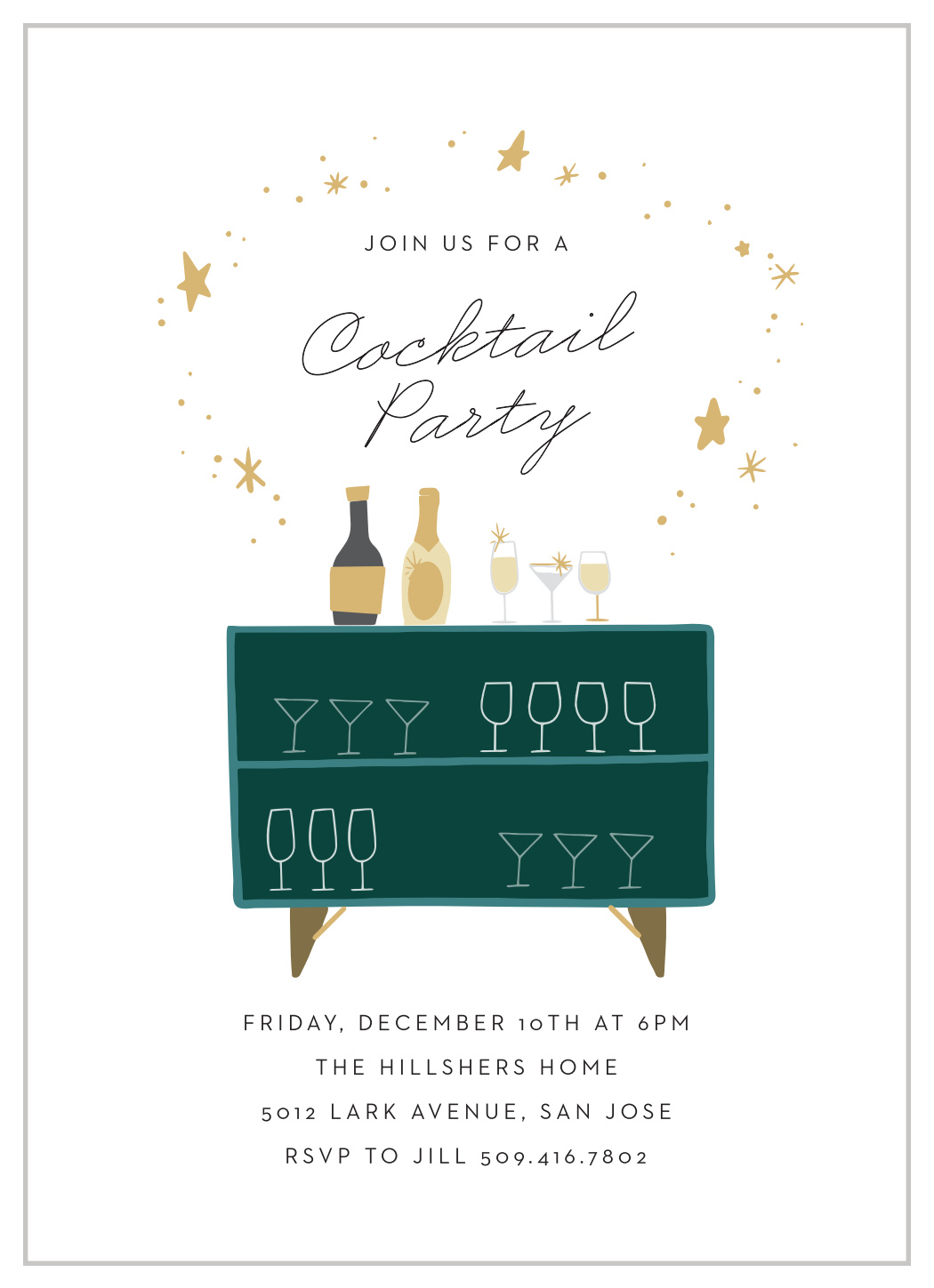 Diy Cocktail Party Invite