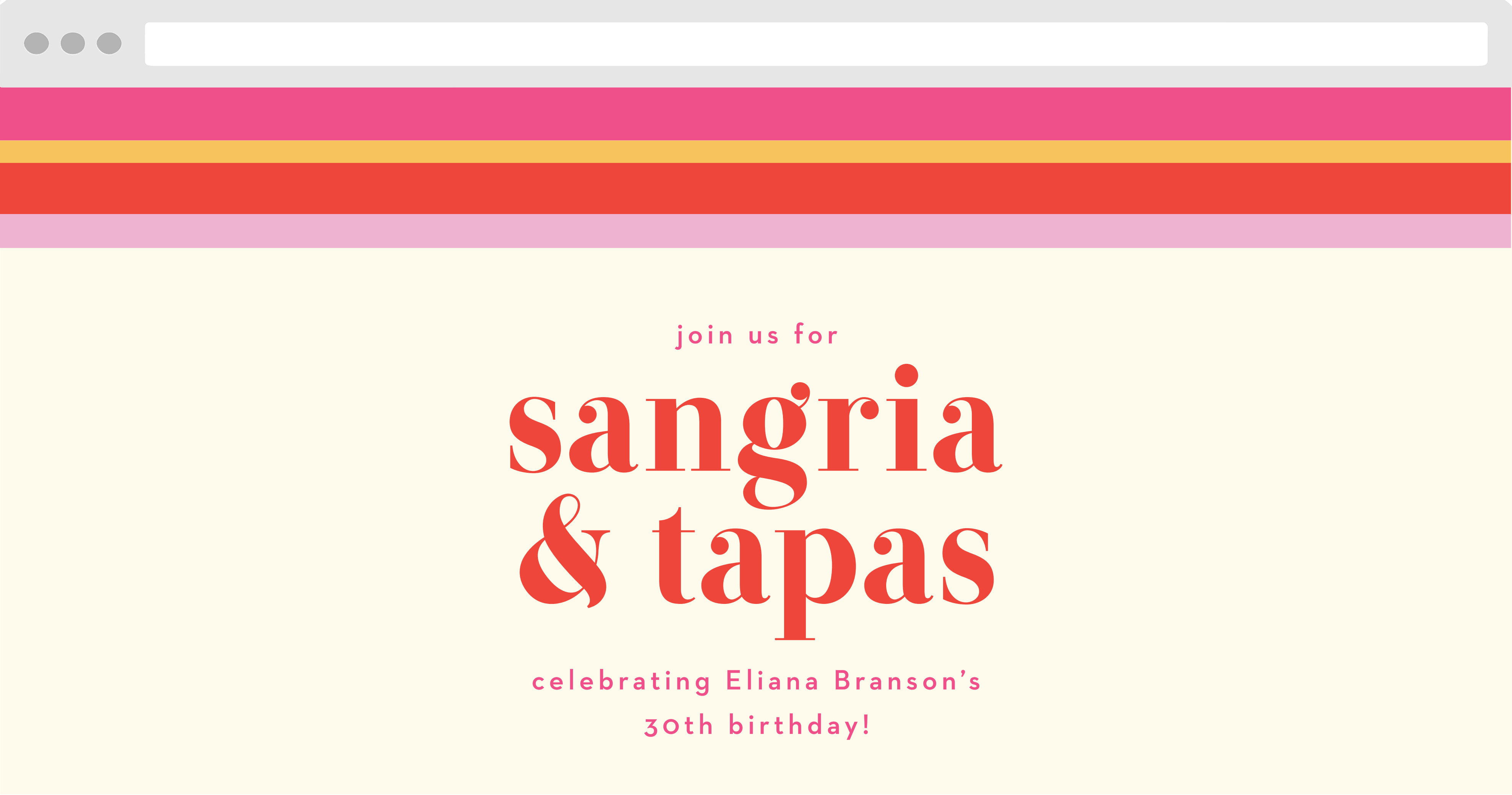 Bold Sangria Milestone Birthday Website by Basic Invite