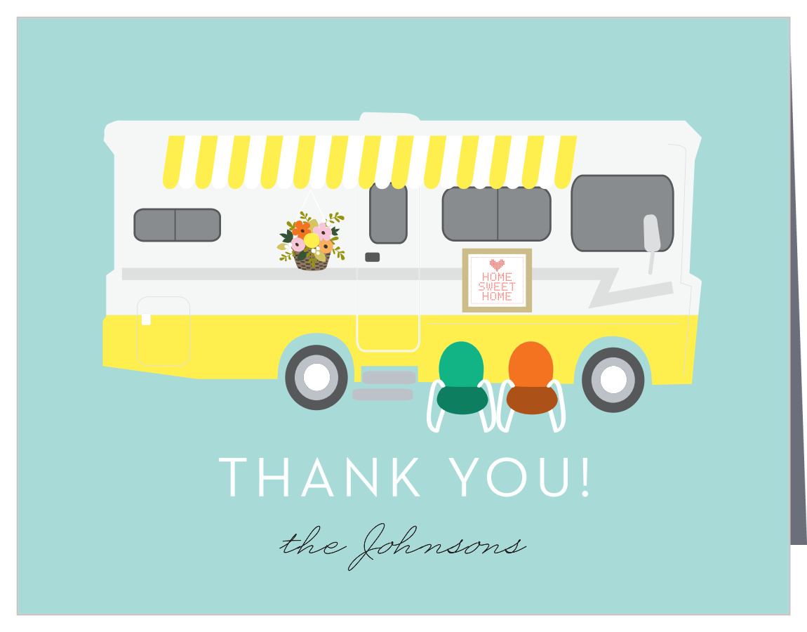 Winnebago Camper Retirement Thank You Cards