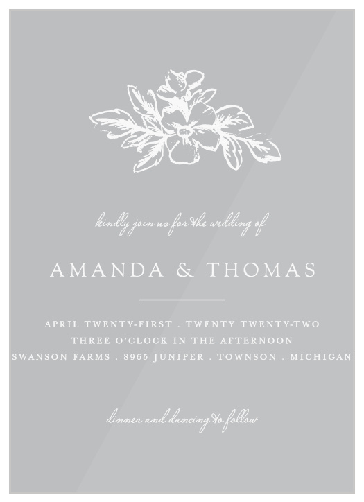 Clear Wedding Invitations, Transparent Wedding Invitations - Basic Invite