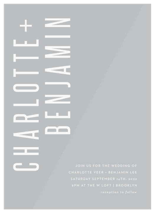 Clear Wedding Invitations, Transparent Wedding Invitations - Basic Invite