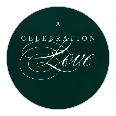 Formal Velveteen Wedding Stickers by Basic Invite