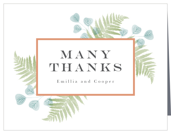 Angled Foliage Wedding Programs by Basic Invite