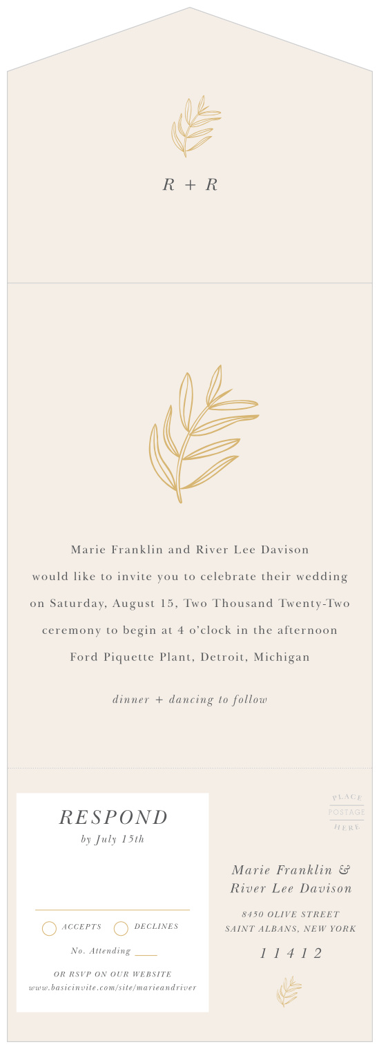 Seal and Send All In One Wedding Invitations | 100+ Designs