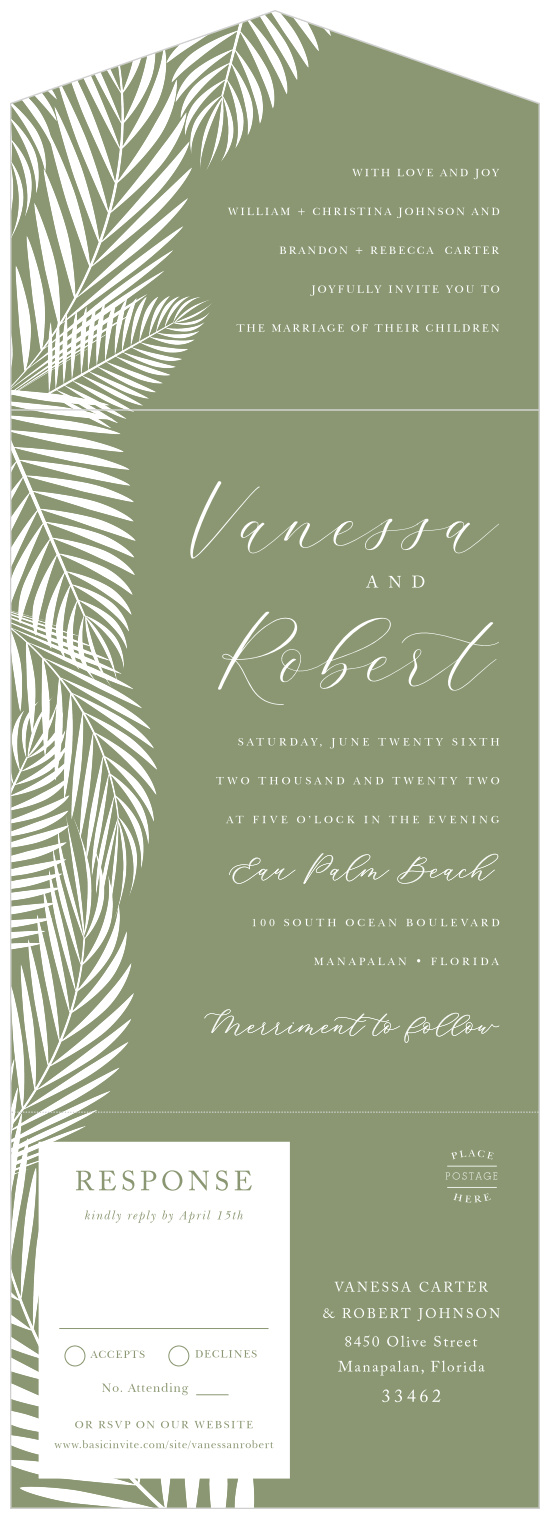 Seal and Send All In One Wedding Invitations | 100+ Designs