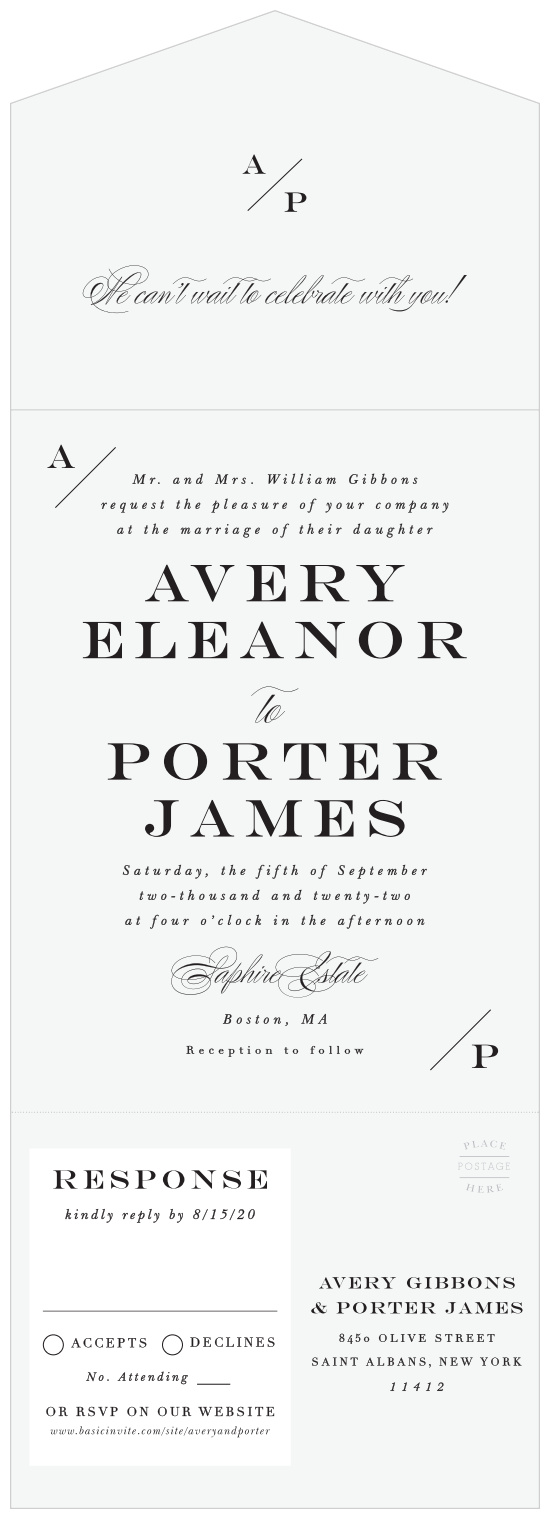 Seal and Send All In One Wedding Invitations | 100+ Designs