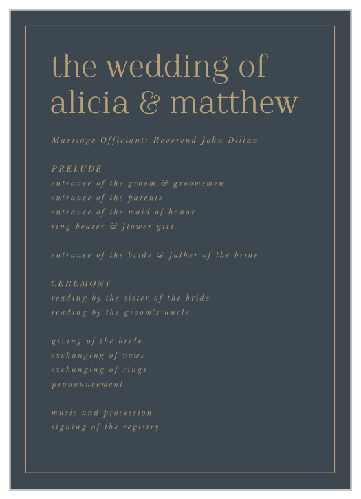 Simple Headline Place Cards by Basic Invite