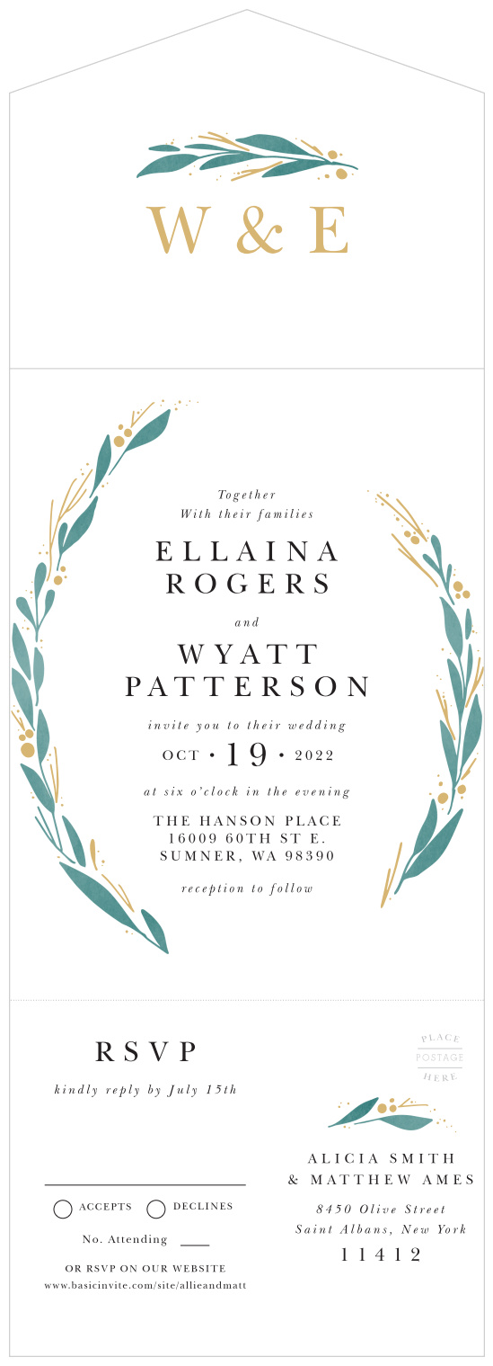 Seal and Send All In One Wedding Invitations | 100+ Designs