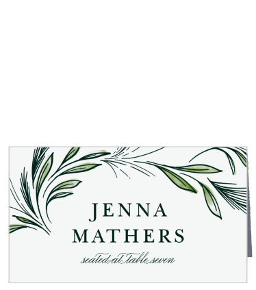 Spring Foliage Wedding Programs by Basic Invite