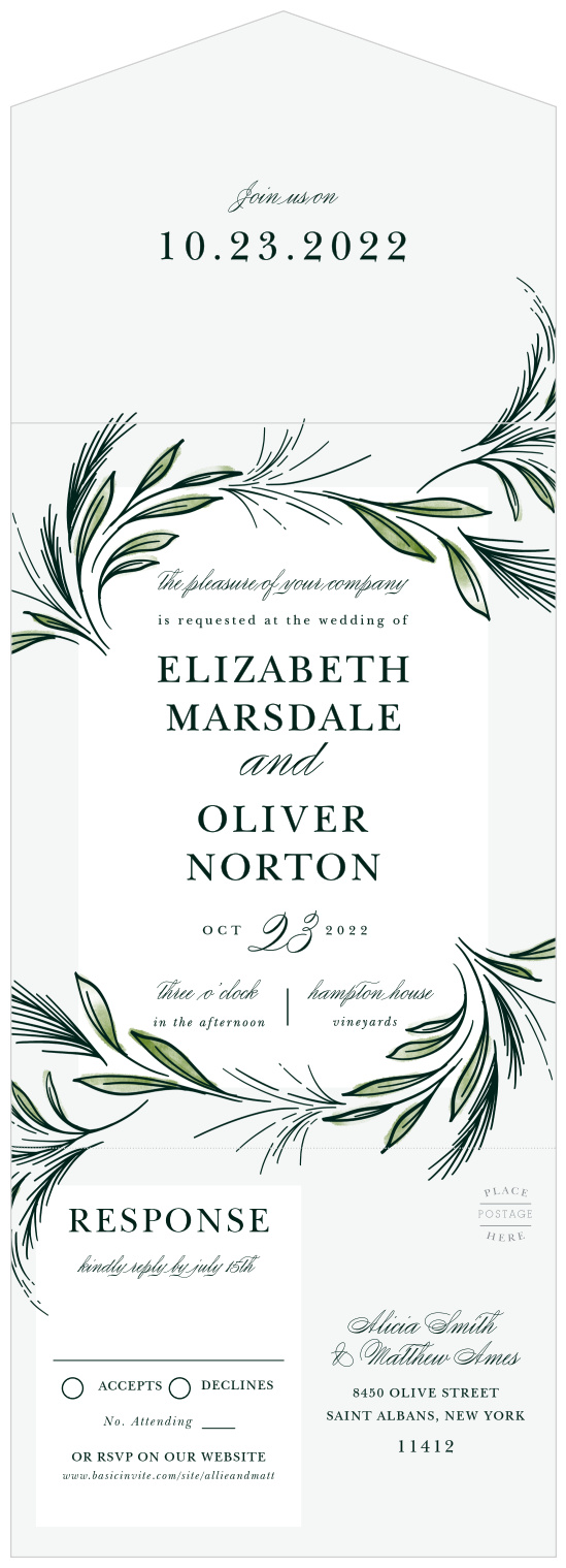 Seal and Send All In One Wedding Invitations | 100+ Designs
