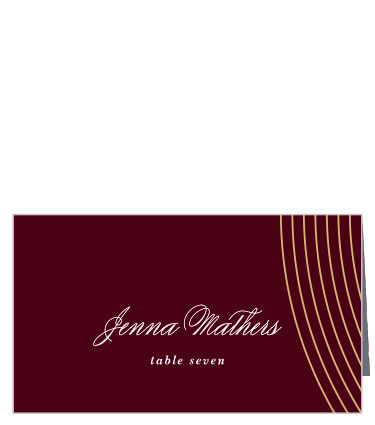 Pulsating Waves Wedding Menus by Basic Invite