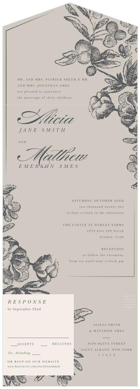 Seal and Send All In One Wedding Invitations | 100+ Designs