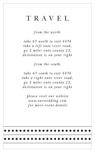 Chic Couple Rehearsal Cards by Basic Invite