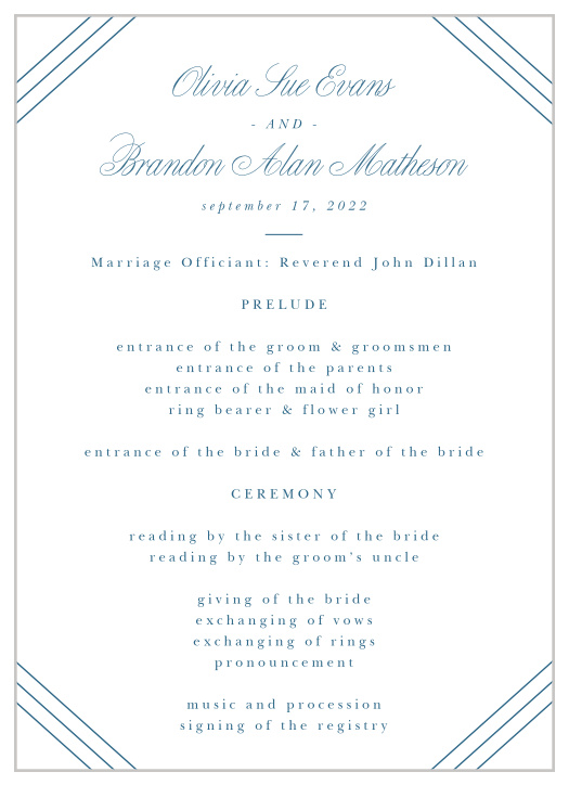 Wedding Programs | Match Your Colors & Style Free!