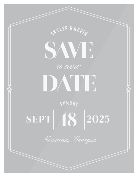 Clear - Save the Date - Wedding