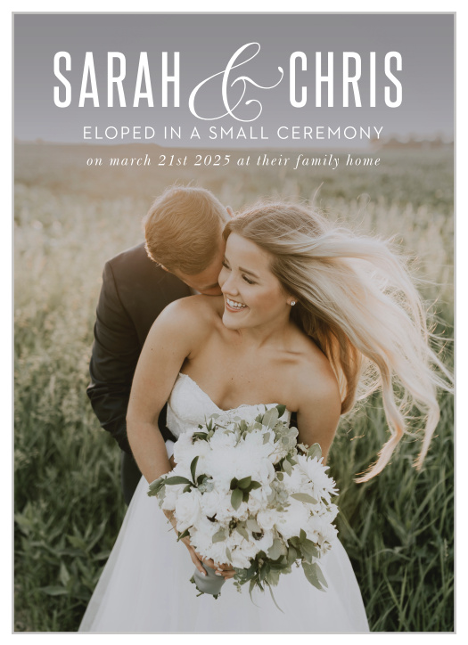 Wedding Announcements | Just Married Designs by Basic Invite