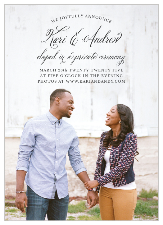 Wedding Announcements | Just Married Designs by Basic Invite