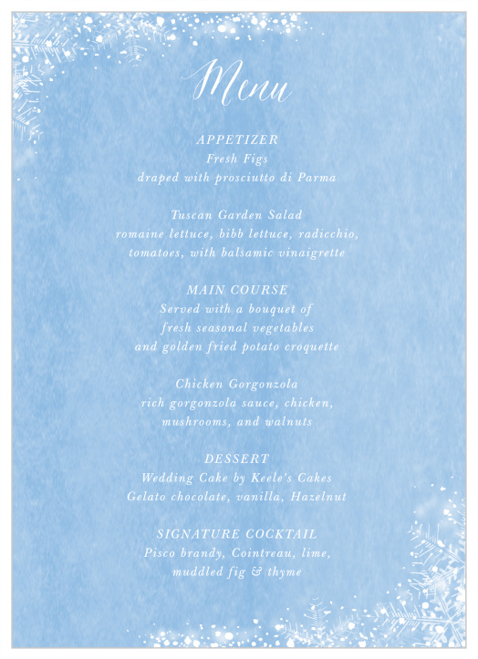 Wedding Menus | Design Your Menu Cards Instantly Online!
