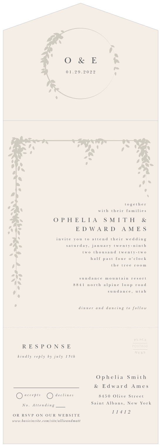 Wedding Invitations Without Photos
